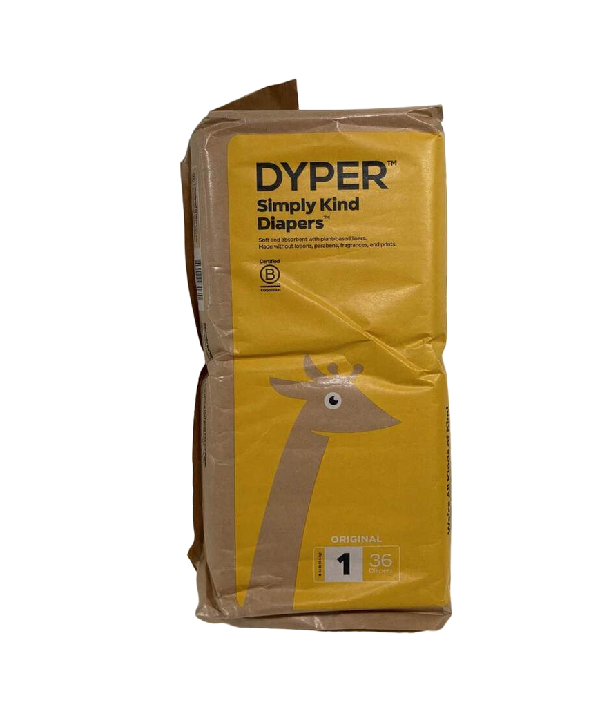 DYPER Bamboo Diapers, XS, 36 Count