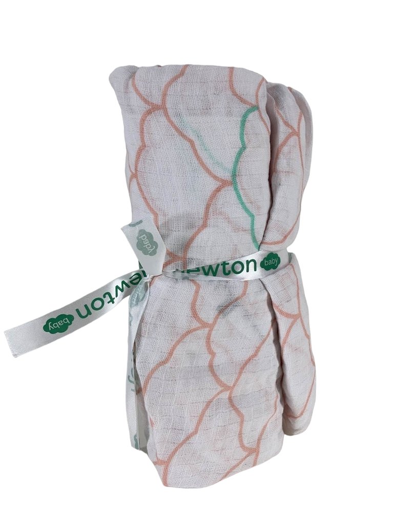 Newton 2 Pack Crib Sheets, Dreamweaver Blush Coral & White