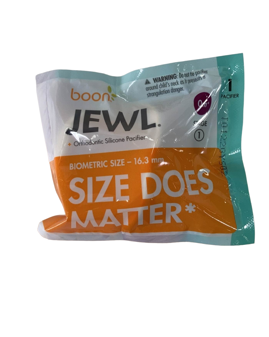 Boon Jewl Orthodontic Silicone Pacifier, Neutral, Stage 1 (0-3 months ...