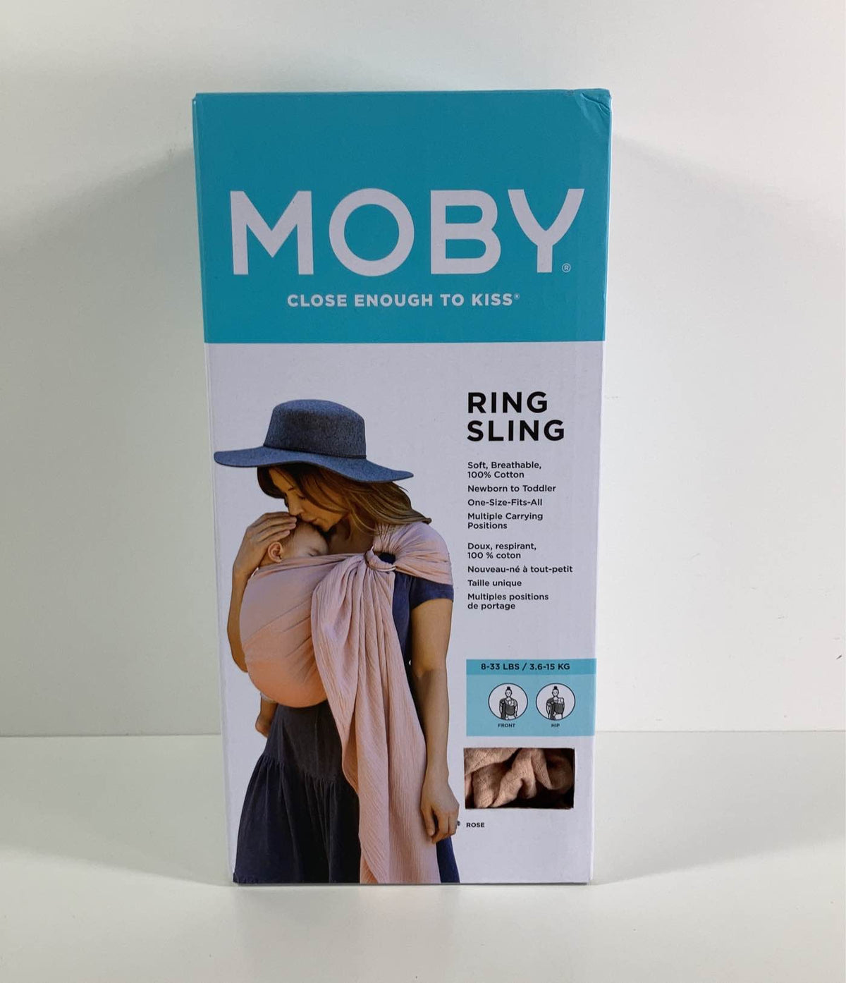 Moby Ring Sling, Double Gauze Rose — GoodBuy Gear