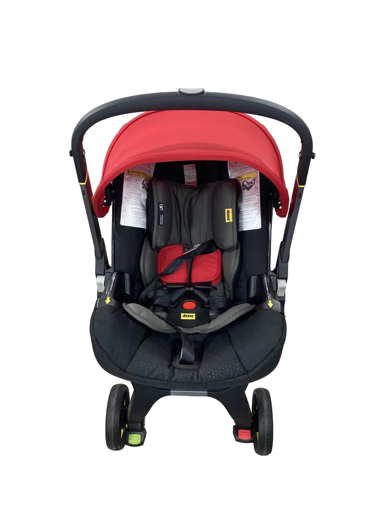 Doona Infant Car Seat & Stroller Combo, 2022, Flame Red