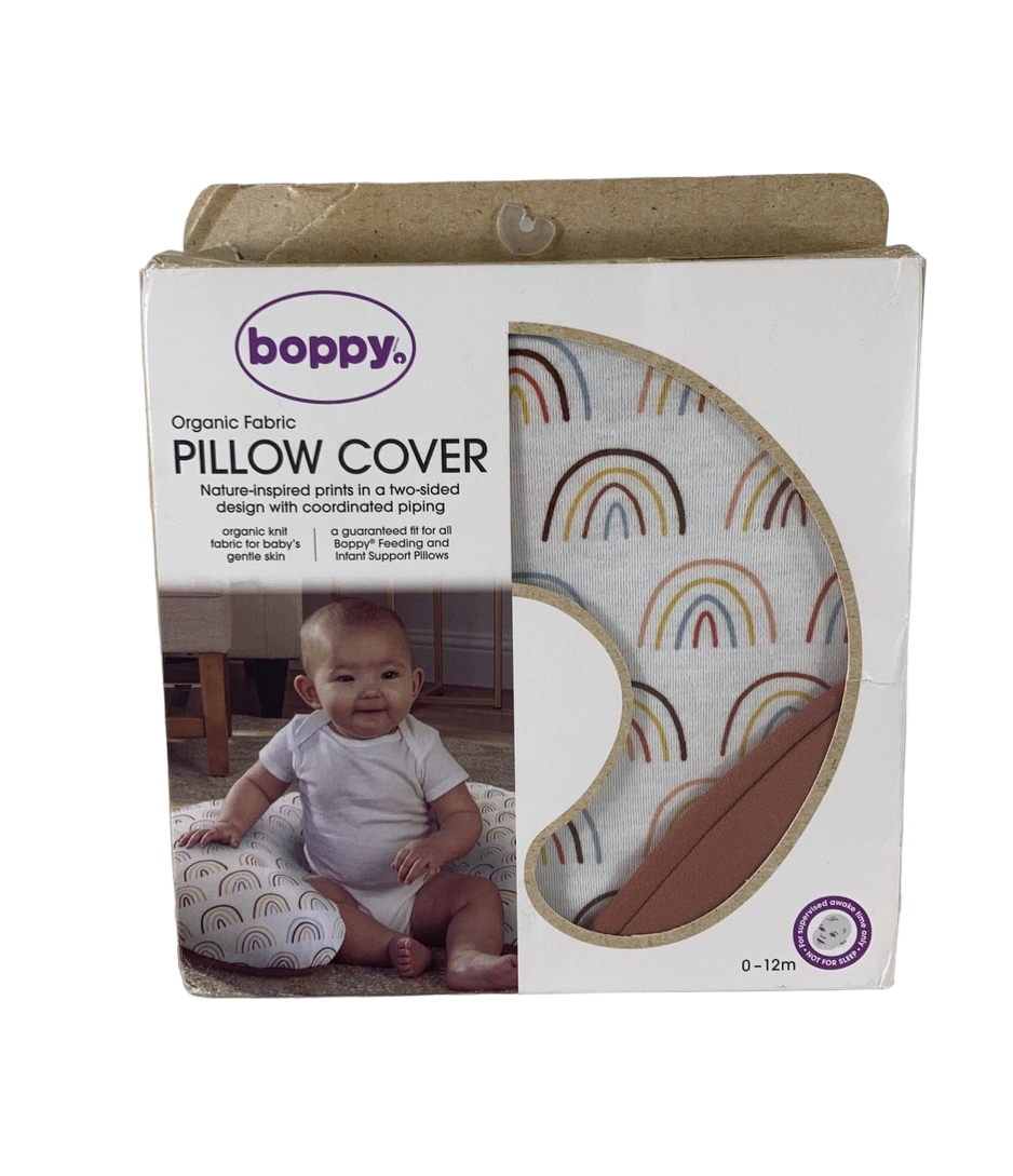 Boppy Luxe Nursing and Infant Support Pillow Slipcover, Spice Rainbows ...
