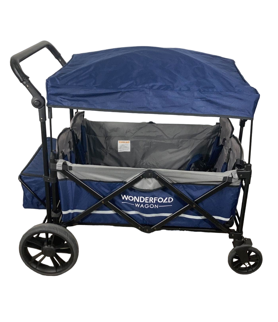 Wonderfold X4 Push & Pull Quad Stroller, 2021, Navy — GoodBuy Gear