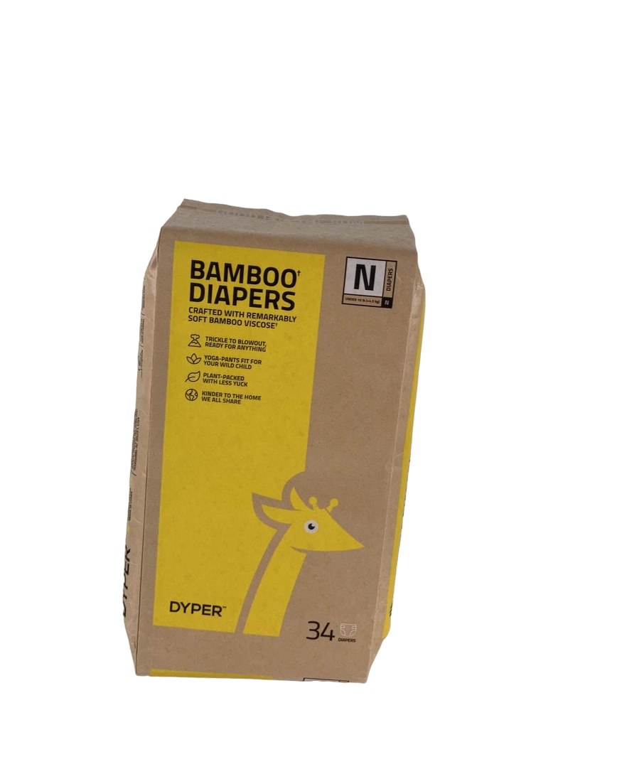 DYPER Bamboo Diapers, Newborn, 34 Count — GoodBuy Gear