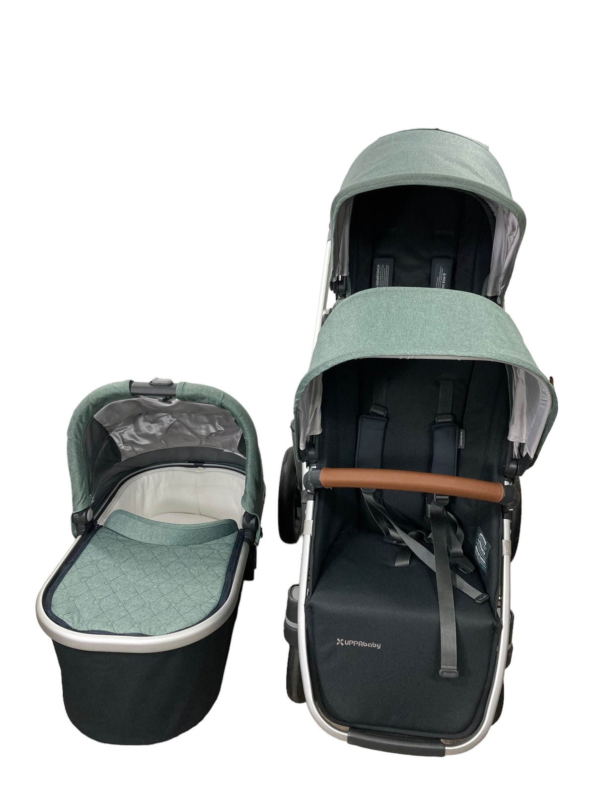 UPPAbaby VISTA Double Stroller, Emmett Green Melange, 2017 — GoodBuy Gear