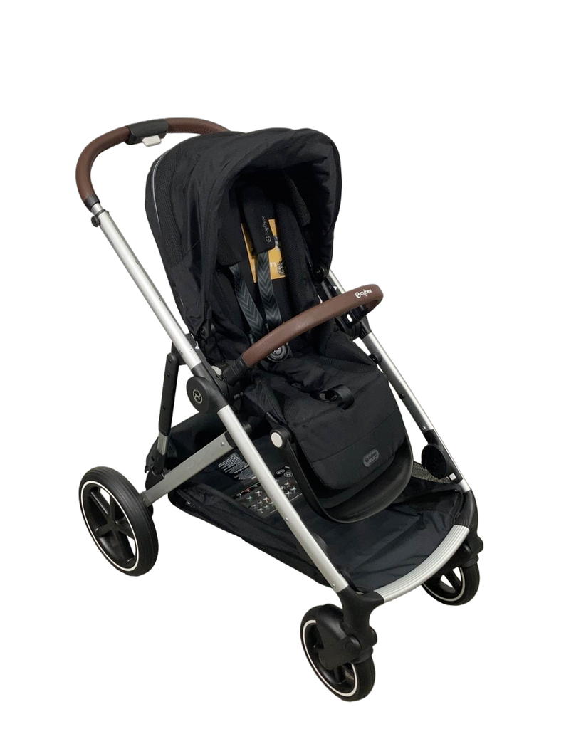Cybex Gazelle S Modular Stroller, Silver Frame, Moon Black, 2022
