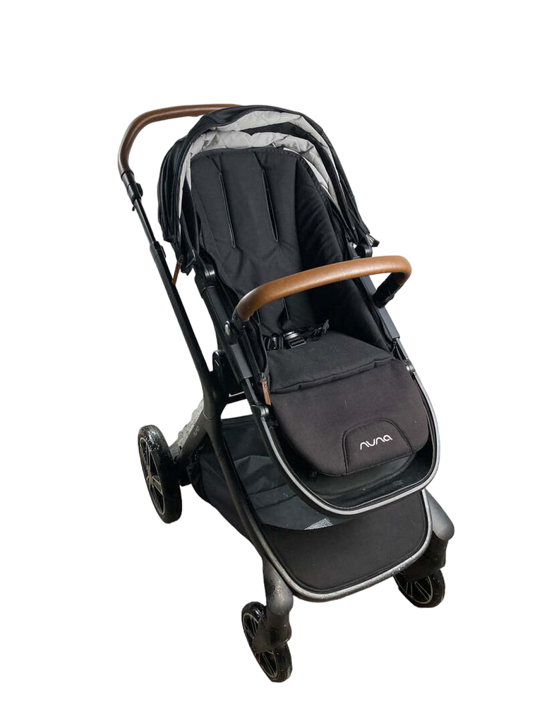 Nuna Demi Grow Stroller with Carry Cot, 2021, Black Caviar