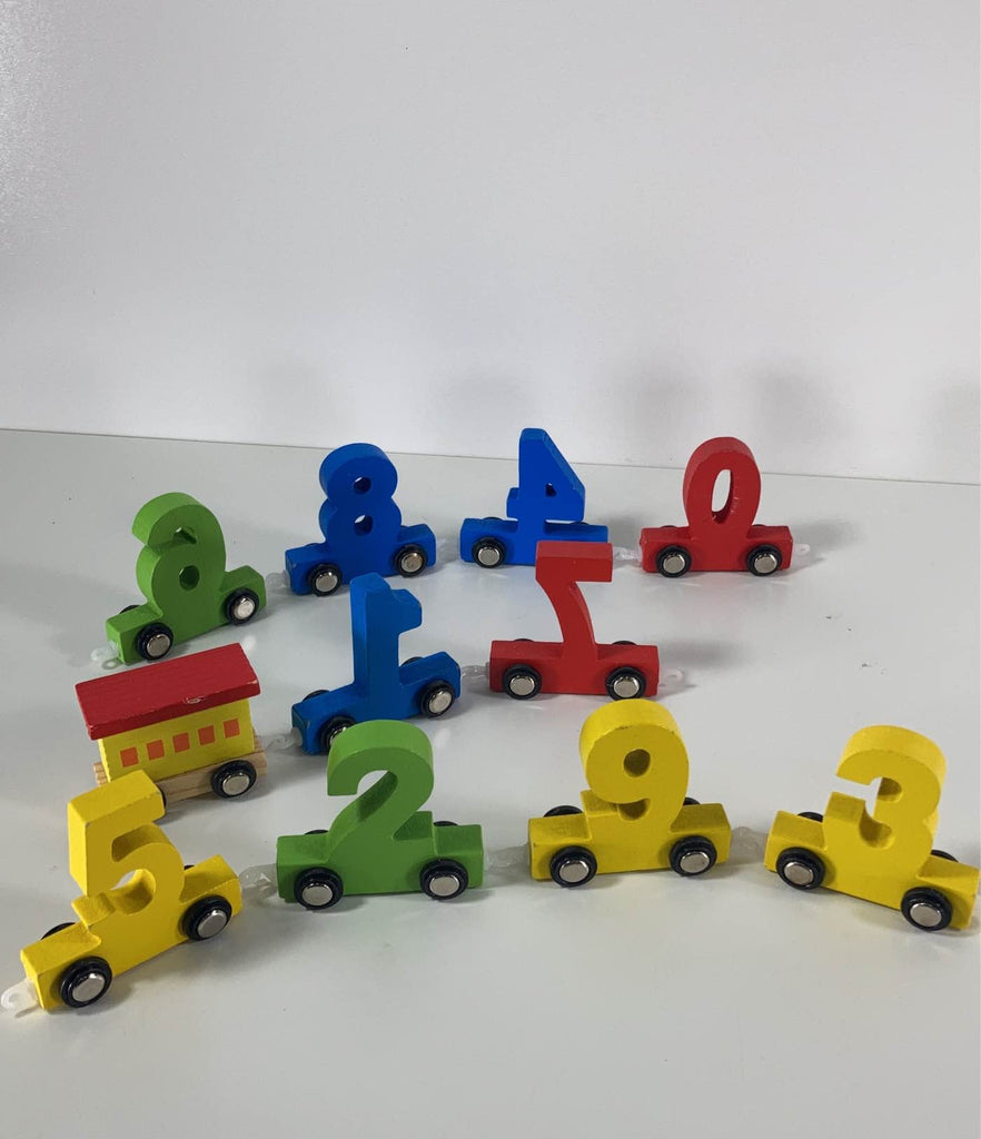 Wooden Number Train Set