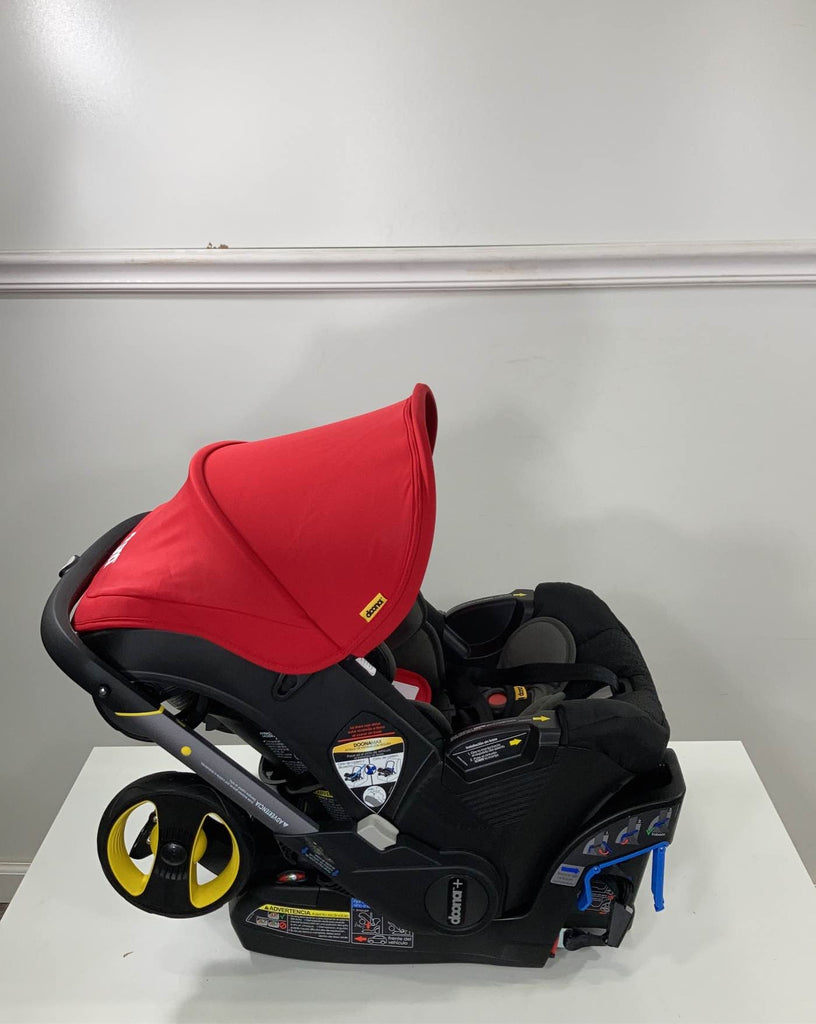Doona Infant Car Seat & Stroller Combo, 2022, Flame Red