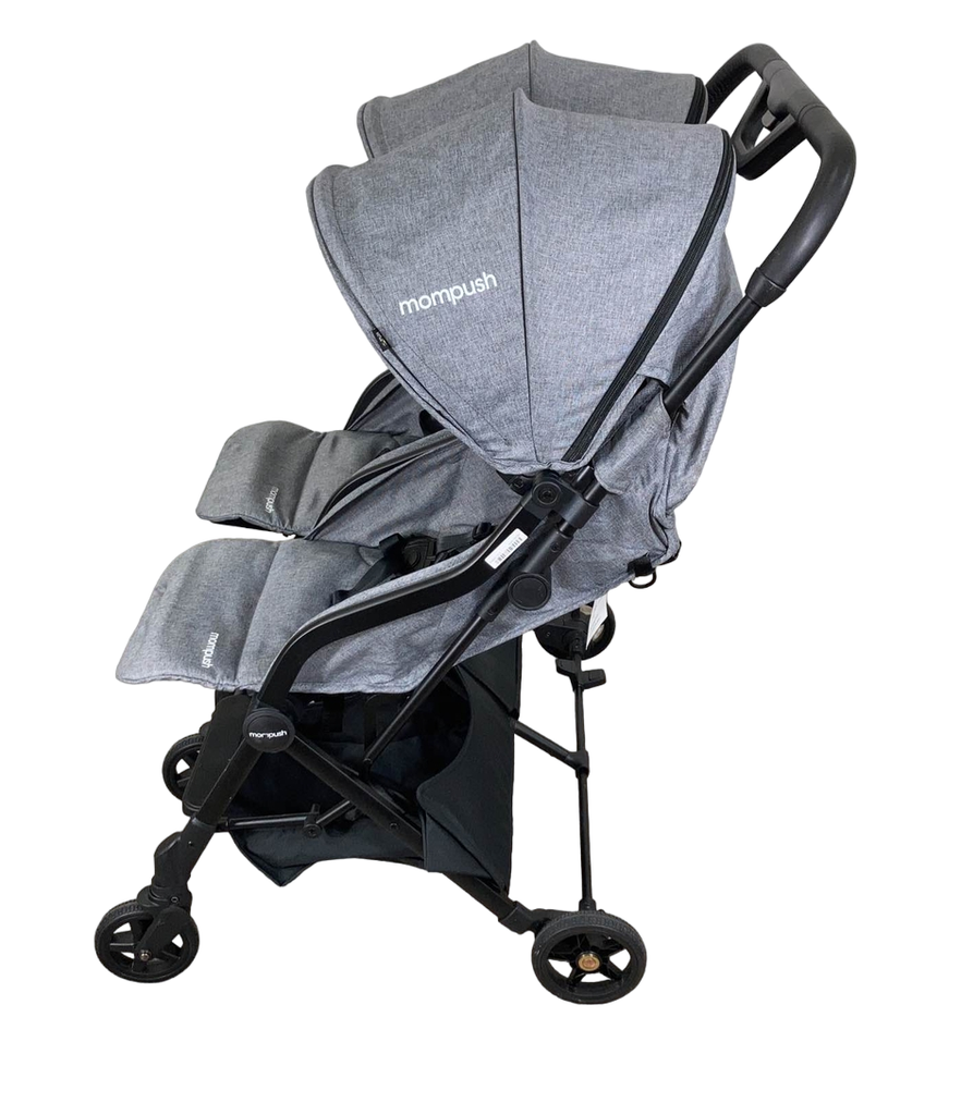 Mompush Lithe Double Stroller, Grey, 2022
