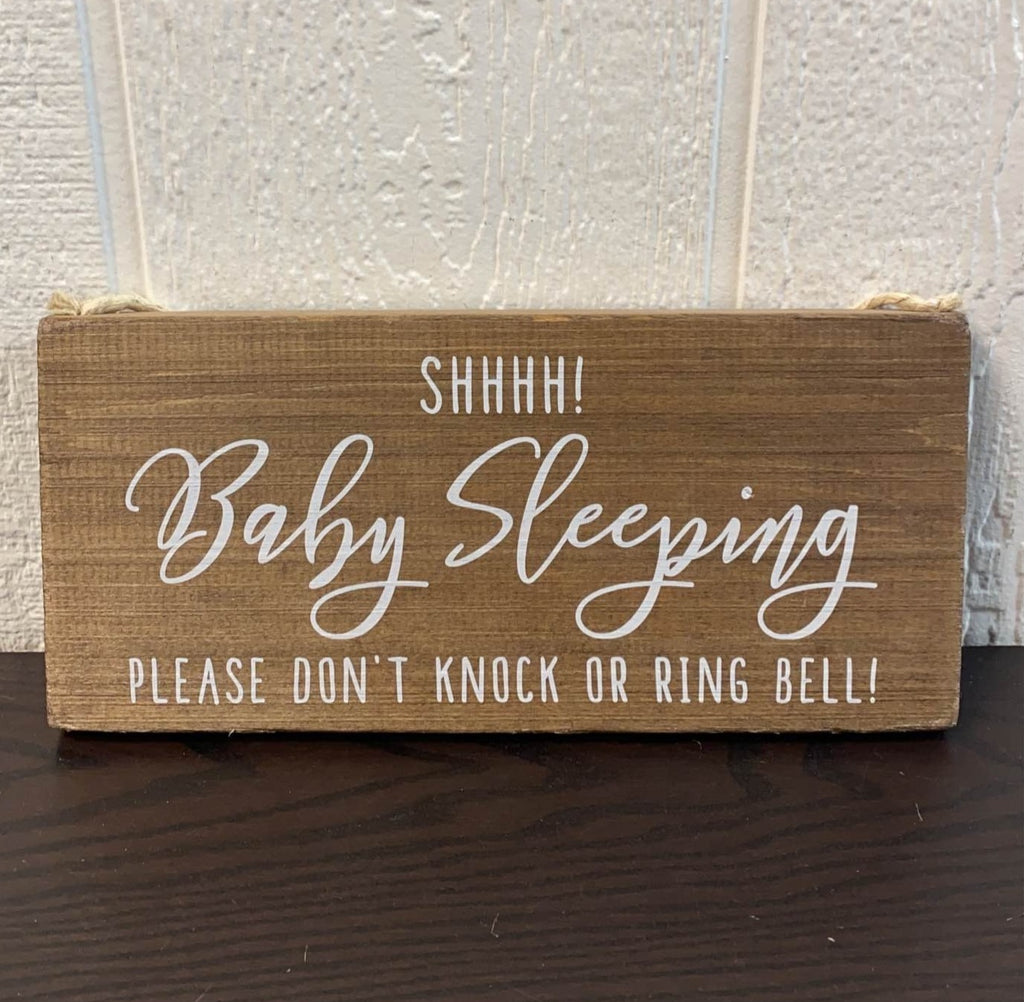 Baby Sleeping Sign