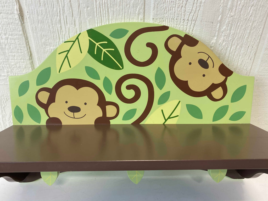 KidsLine Monkey Shelf with Hooks
