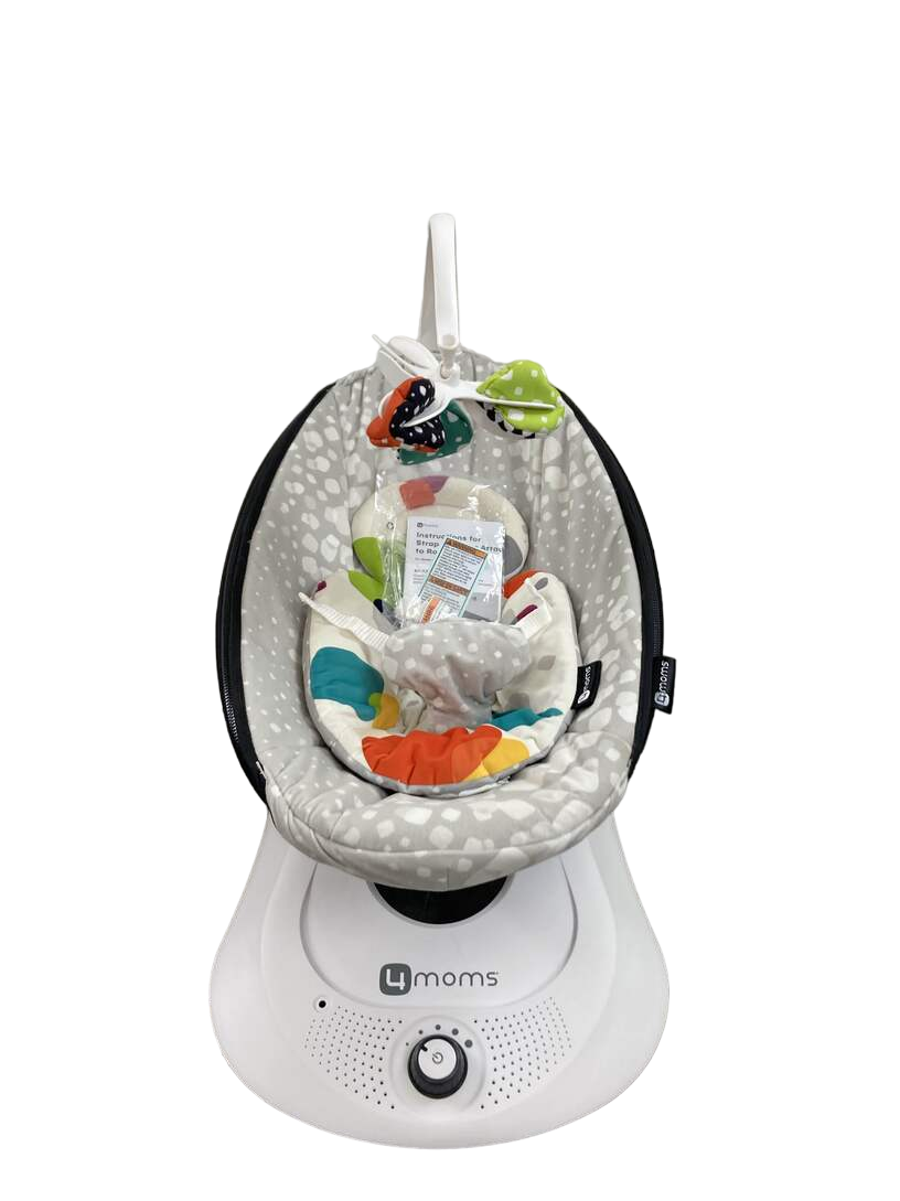 4moms RockaRoo with Infant Insert, Silver Plush — GoodBuy Gear