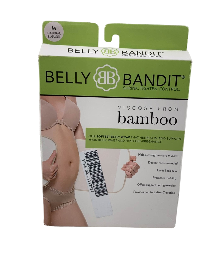 Belly Bandit Viscose from Bamboo Belly Wrap, Natural, Medium (38-43 ...