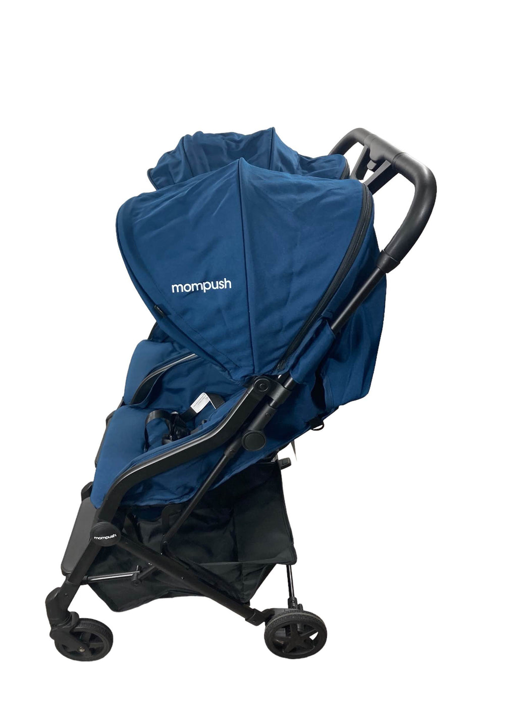 Mompush Lithe Double Stroller, Navy, 2021 — GoodBuy Gear