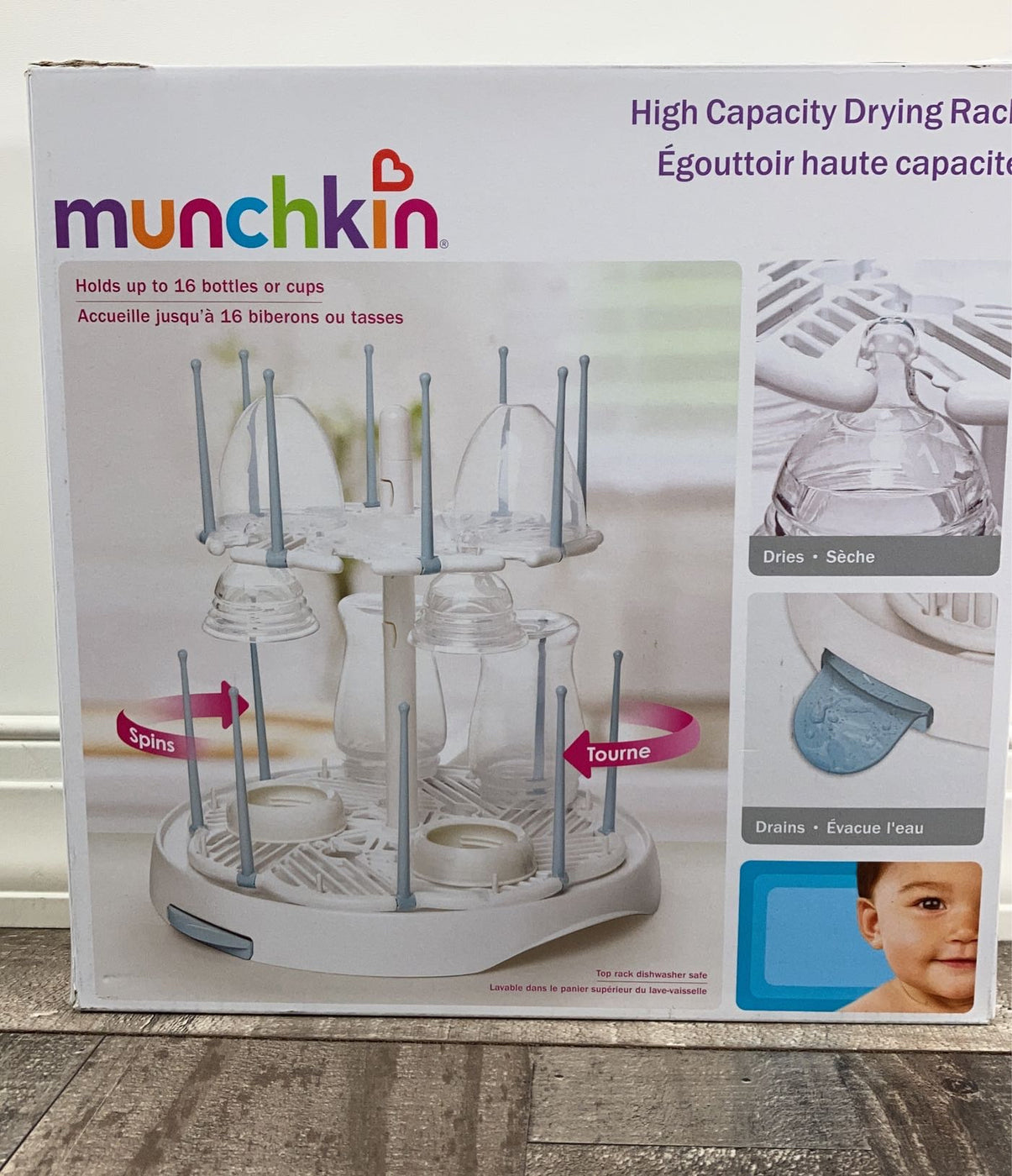 Munchkin High Capacity Drying Rack, Blue — GoodBuy Gear