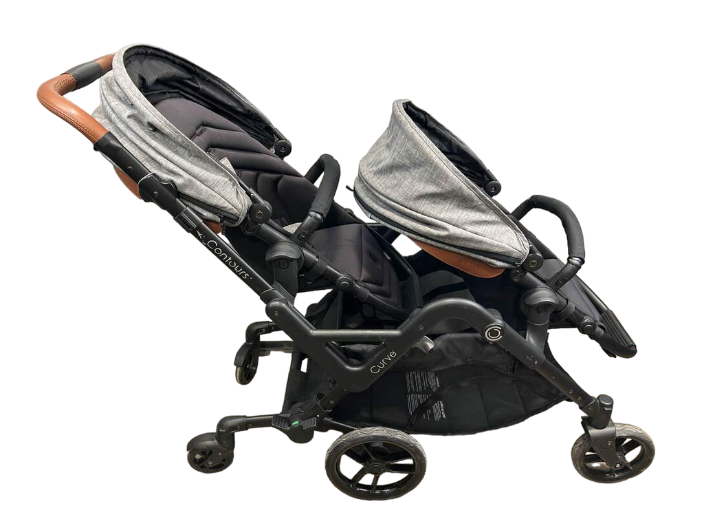 Contours Curve Double Stroller, 2018, Graphite
