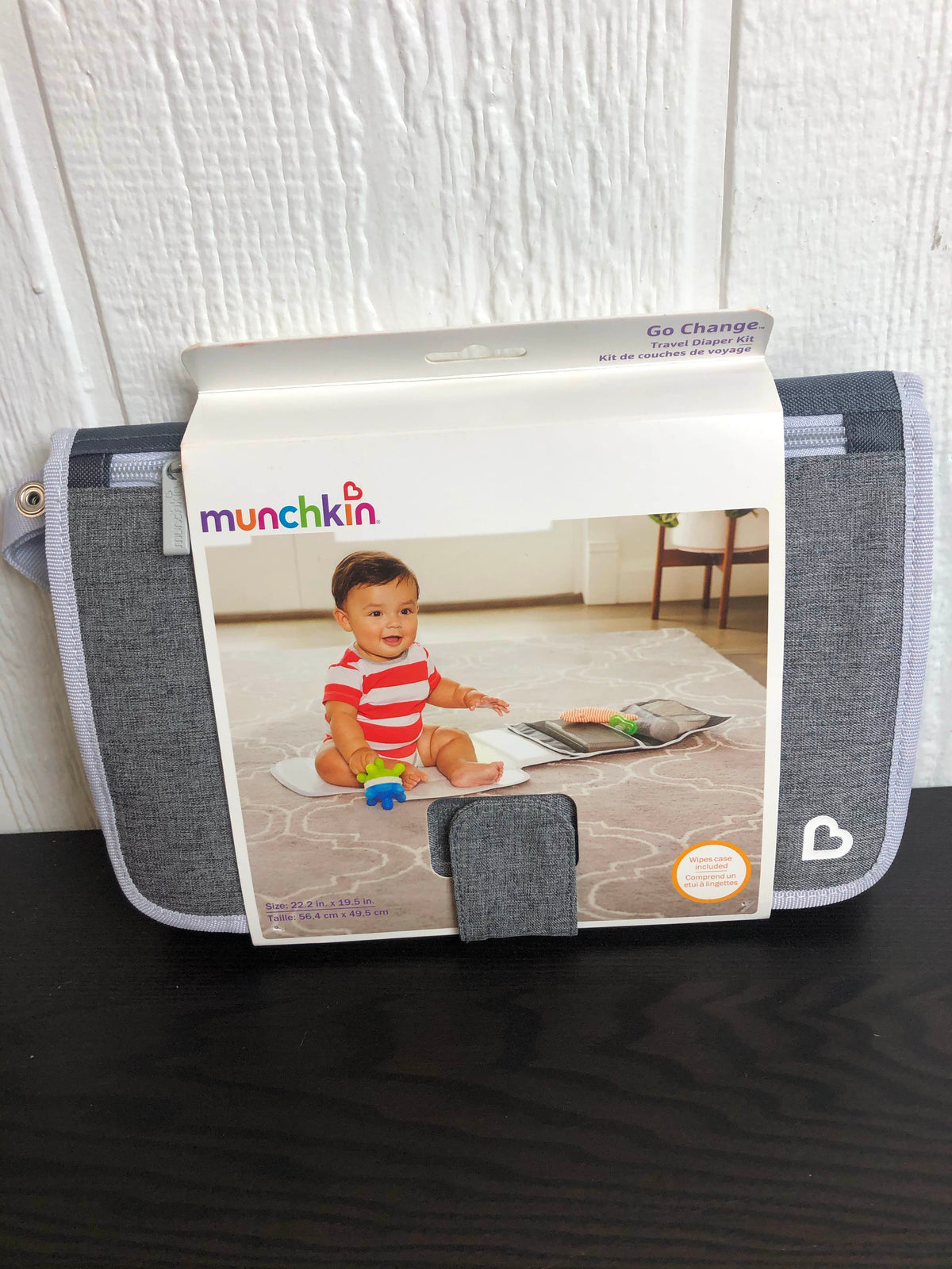 Munchkin Portable Diaper Changing Kit, Grey — GoodBuy Gear