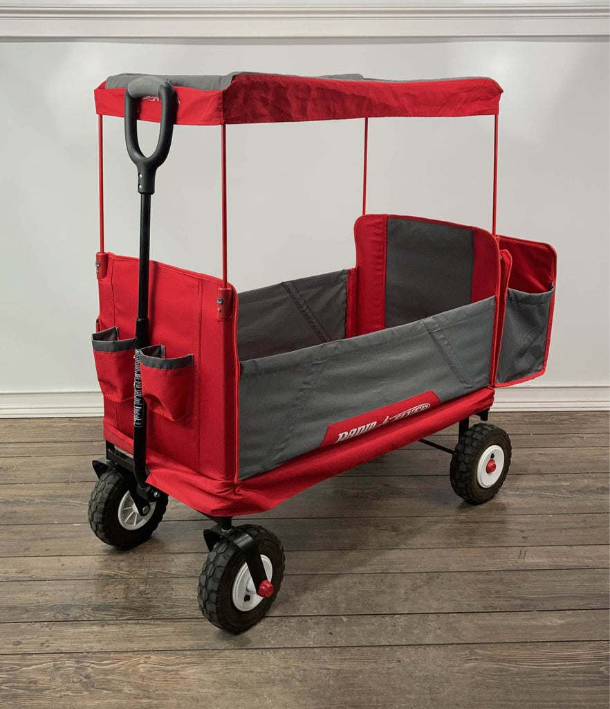 Radio Flyer 3-in-1 EZ Fold Wagon With Canopy