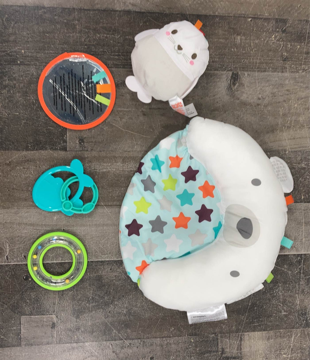 Bright Starts Tummy Time Prop & Play Mat, Polar Bear — GoodBuy Gear