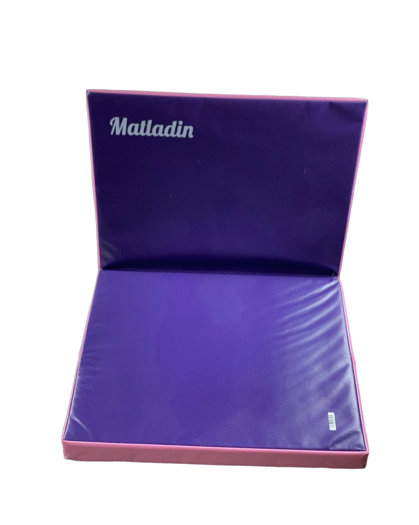 Matladin Incline Wedge Gymnastics Mat, 33”x24”x14” Purple/Pink