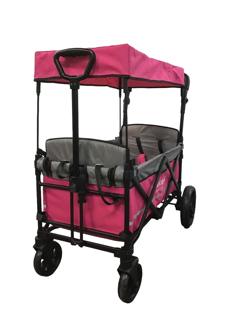 Wonderfold X2 Push + Pull Double Stroller Wagon, 2021, Pretty-n-Pink ...