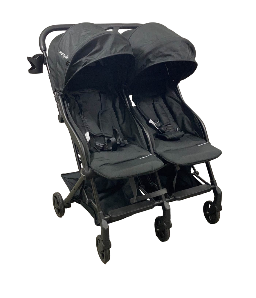 Mompush Lithe Double Stroller, 2022, Black