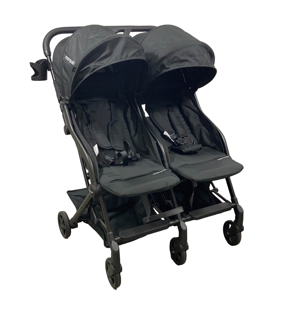 Mompush Lithe Double Stroller, 2022, Black — GoodBuy Gear