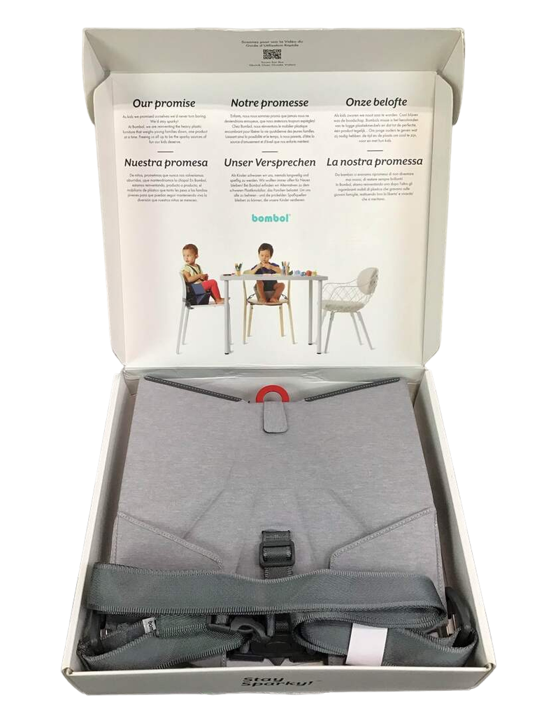 Bombol Pop-Up Booster, Pebble Grey