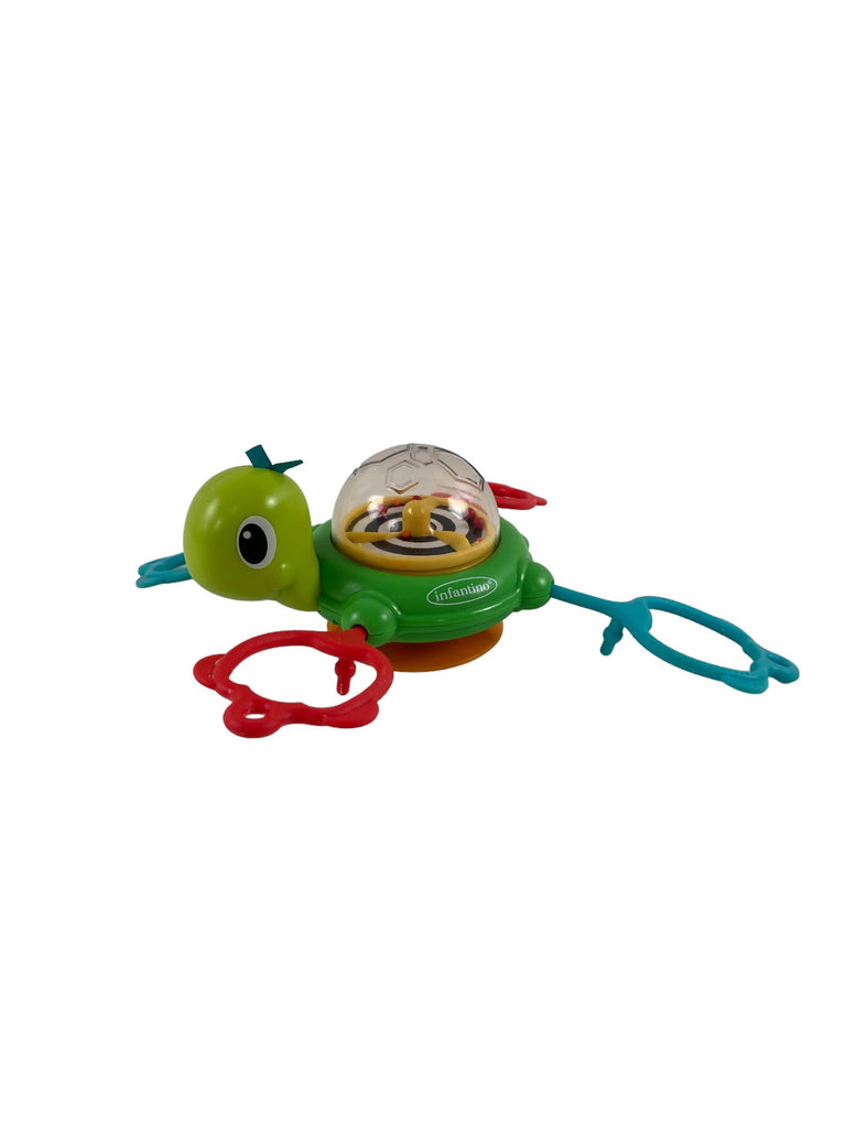 Infantino Turtle Suction Cup Link And Spin Toy