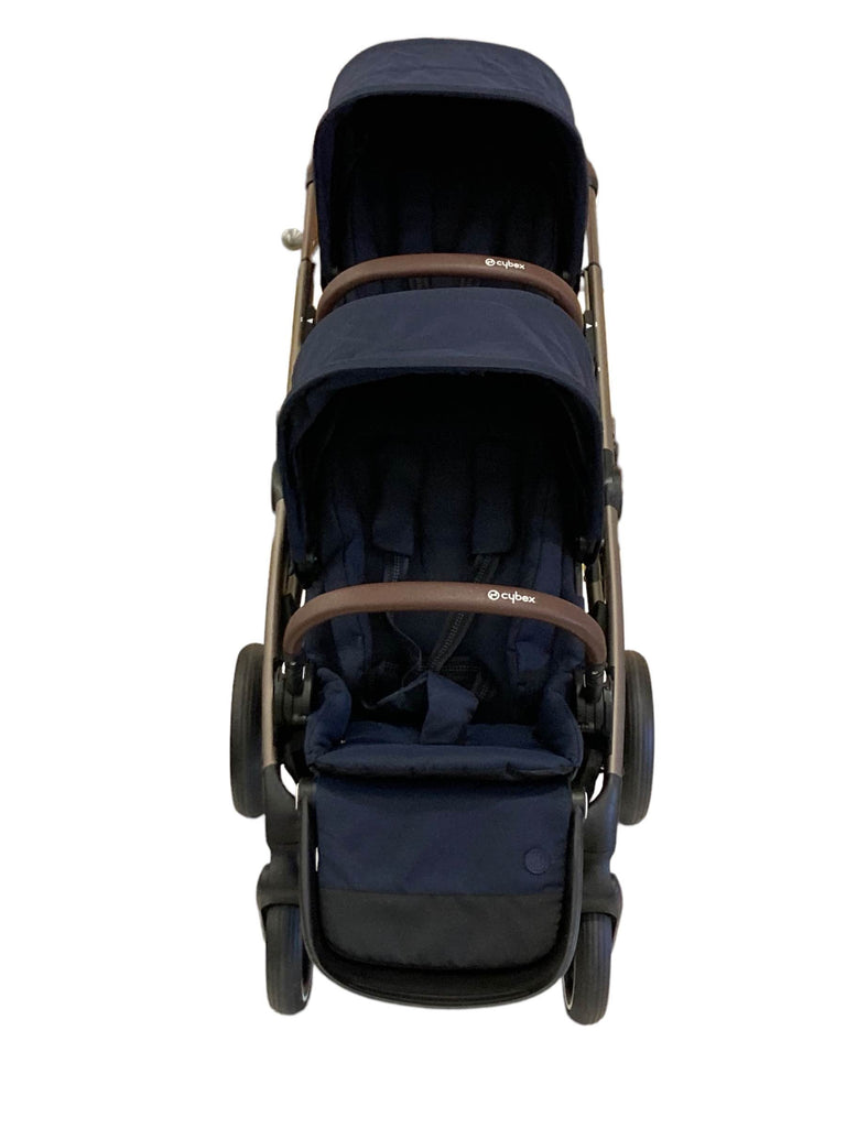 Cybex Gazelle S Double Stroller, 2021, Navy Blue