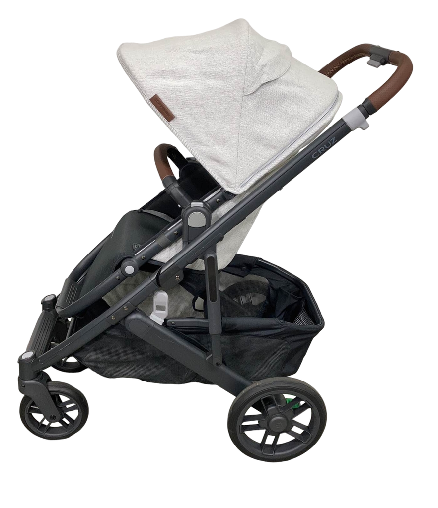 UPPAbaby CRUZ V2 Stroller, 2022, Anthony (White and Grey Chenille)