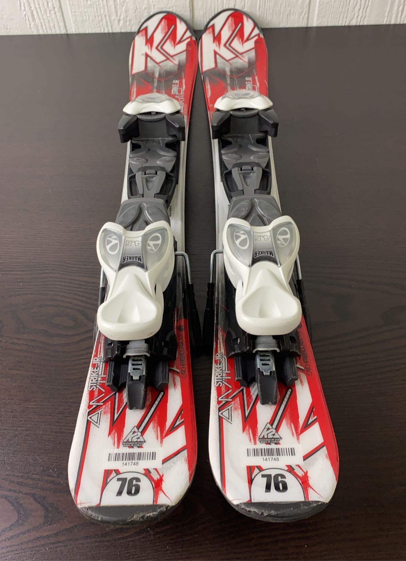 K2 Strike Jr Skis With Bindings, 76 cm — GoodBuy Gear