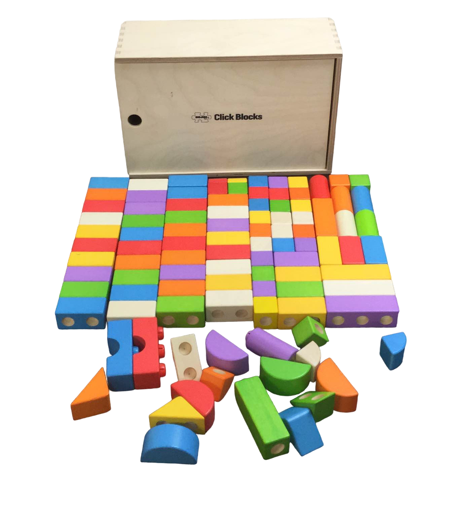 Bigjigs Toys Click Blocks Set — GoodBuy Gear