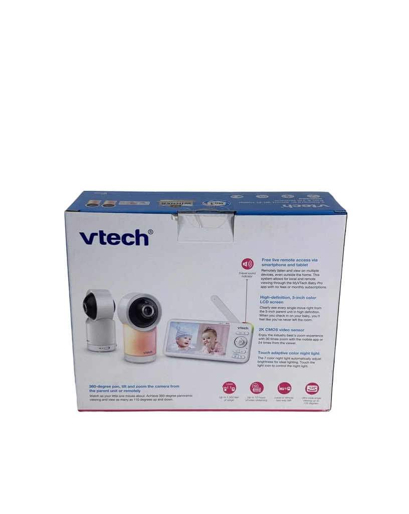 VTech 5” Smart Wi-Fi 1080p Pan & Tilt Monitor RM5766-2HD