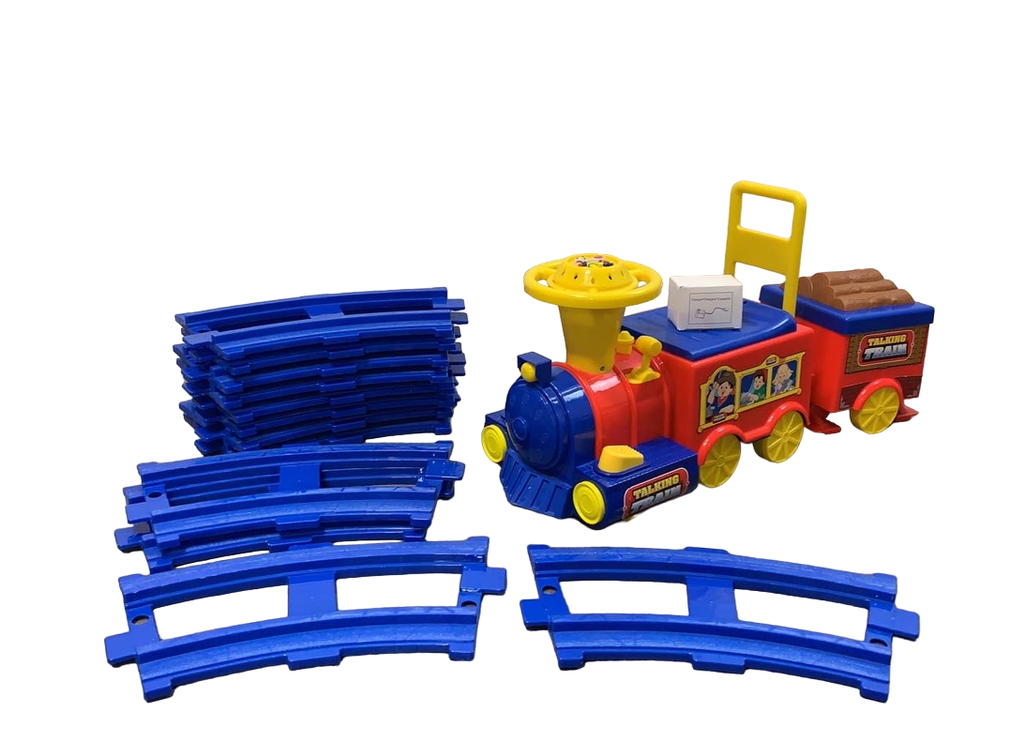 Kids Motorz 6v Battery Operated Ride On Talking Train With Tracks