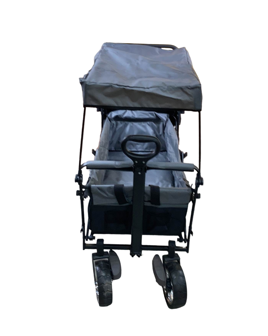 Wonderfold S4 Push & Pull Premium Utility Folding Wagon with Canopy, B ...