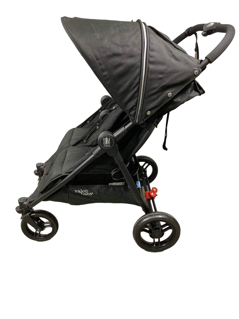 Valco Baby Slim Twin Stroller, 2022, Licorice Black