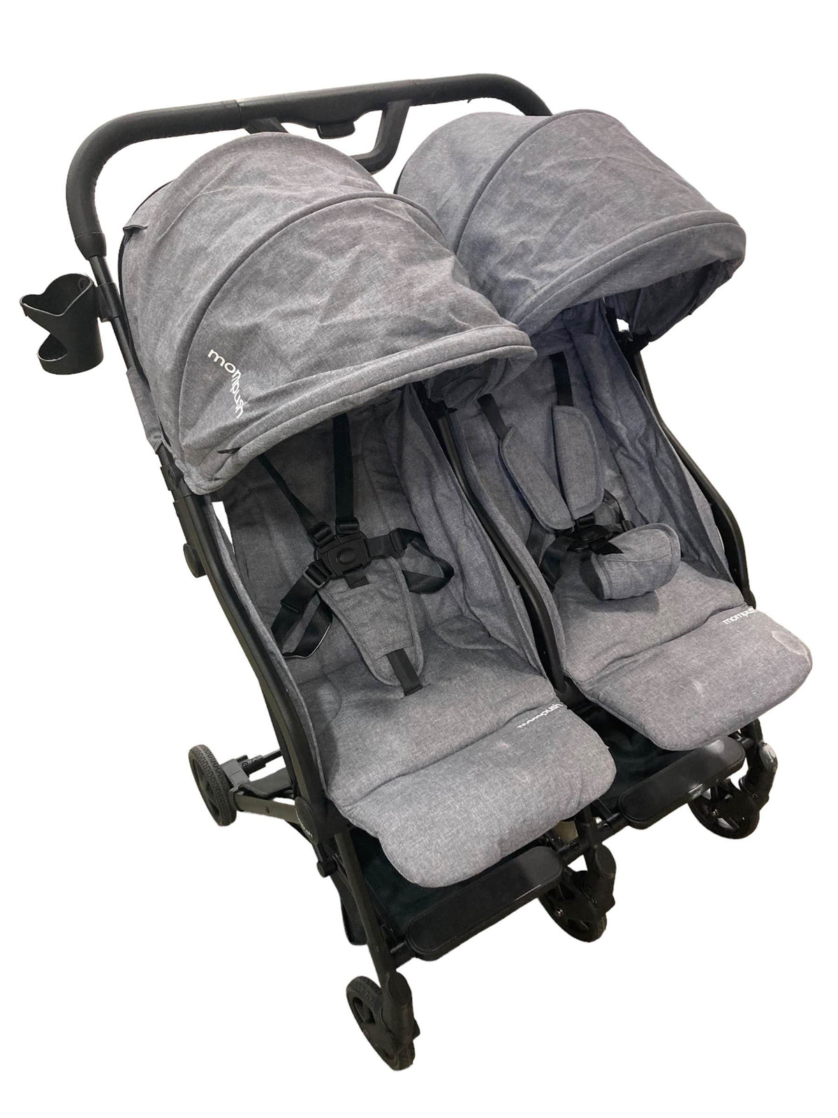 Mompush Lithe Double Stroller, Grey, 2022 — GoodBuy Gear