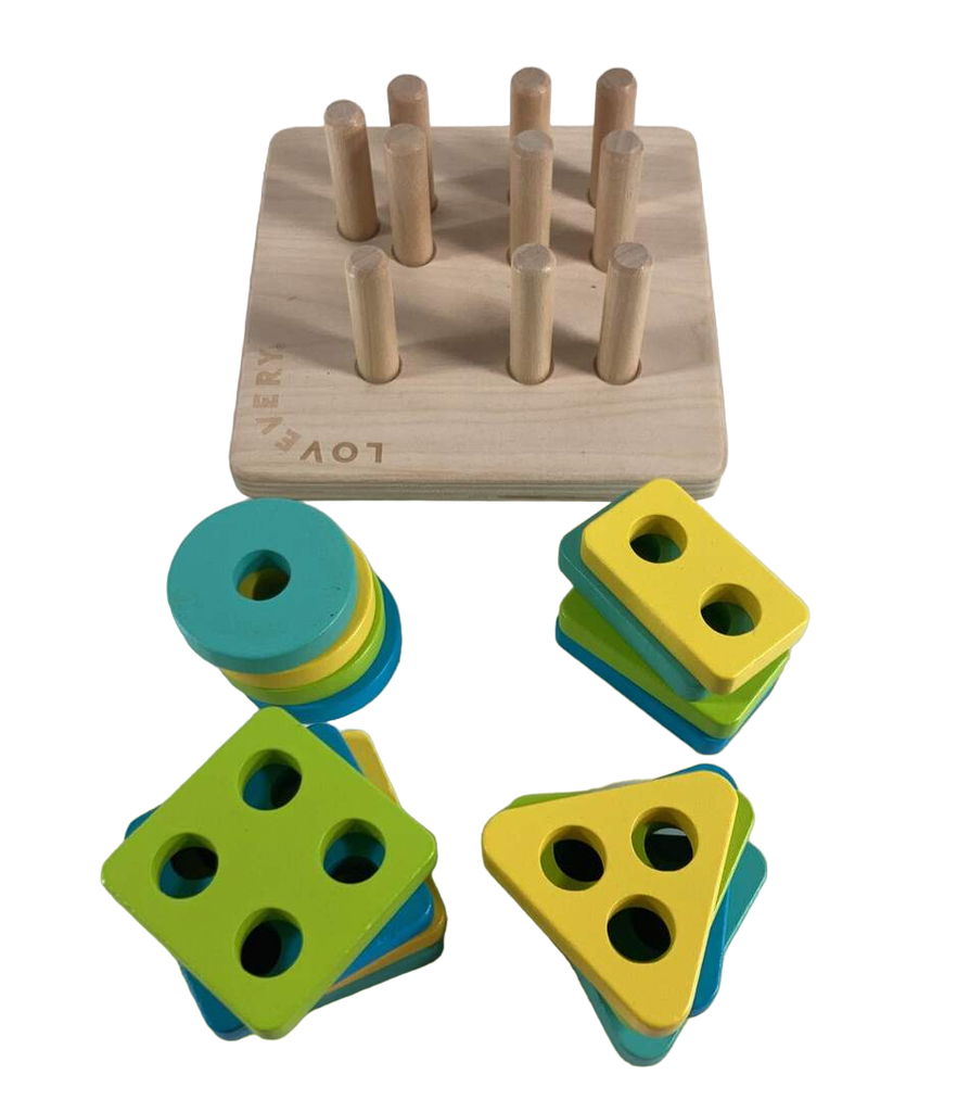 Lovevery Sort and Stack Peg Puzzle