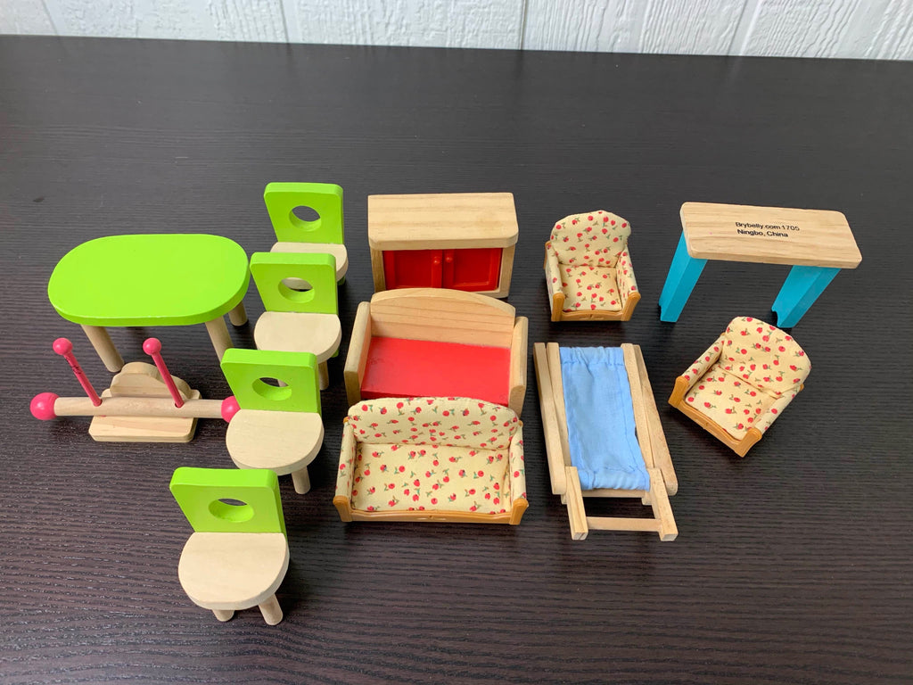 BUNDLE Wooden Doll House Accessories