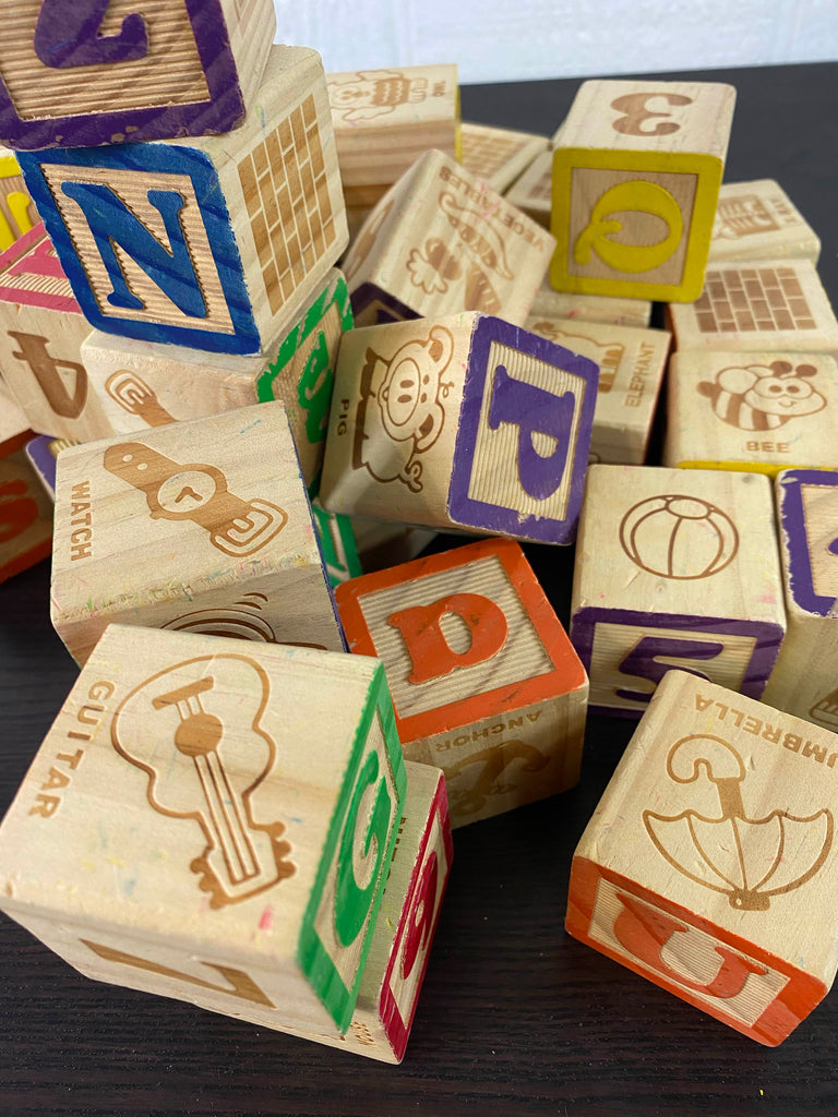 BUNDLE Wooden Alphabet Blocks