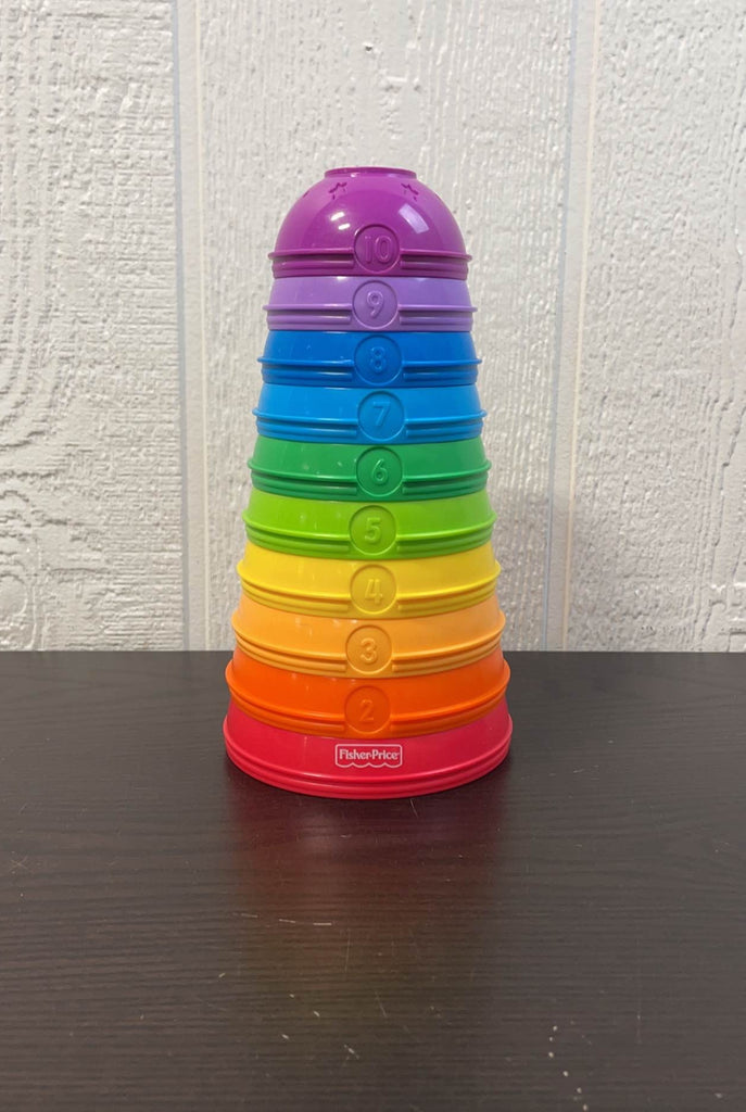 Fisher Price Brilliant Basics Stack And Roll Cups