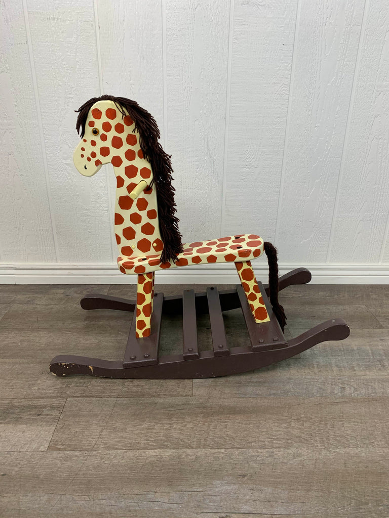 KENYIELD Wooden Rocking Giraffe