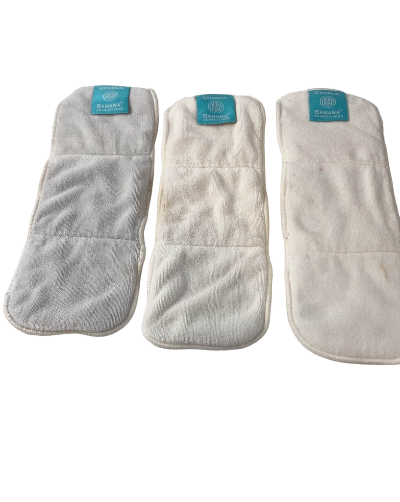 Charlie Banana Hemp Cloth Diaper Inserts, 3 Pack