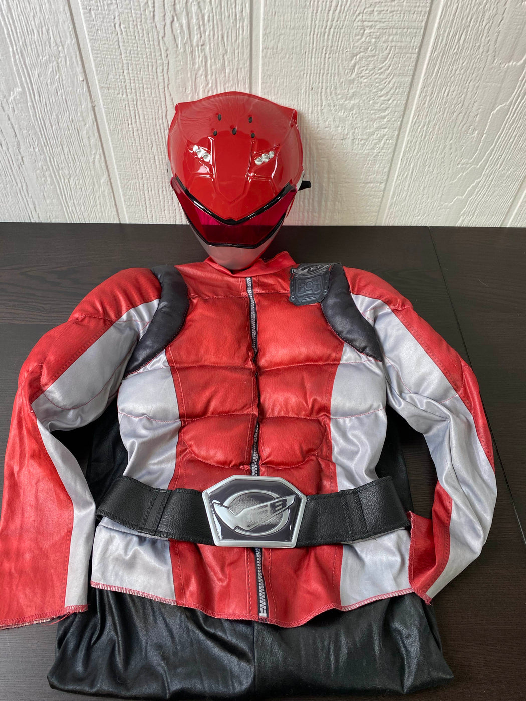 Disguise Power Rangers Costume, Beast Morphers Red Beast Size Small ...