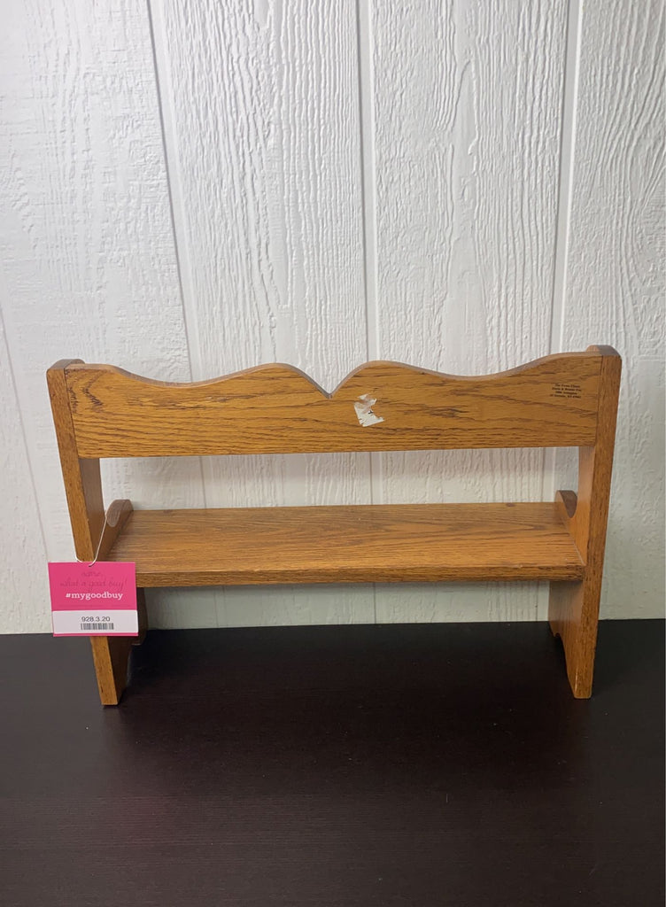 Wooden Doll Bench