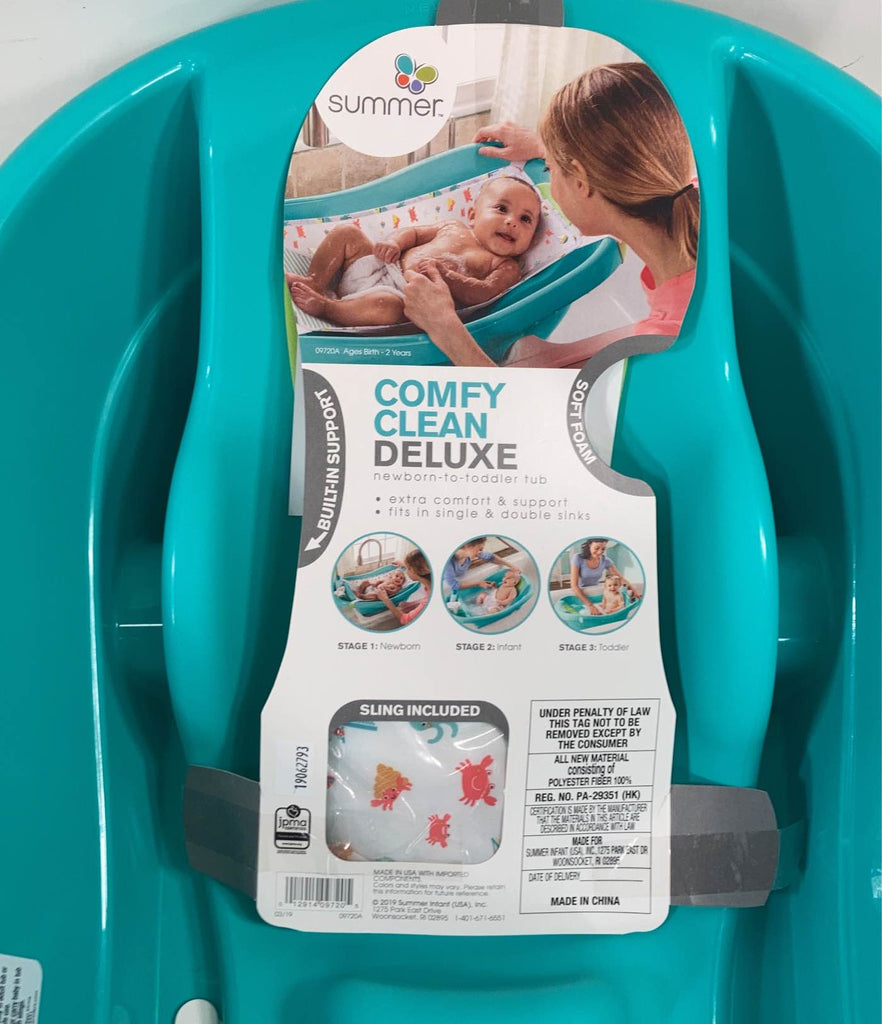 Summer Infant Comfy Clean Deluxe Newborn To Toddler Bath