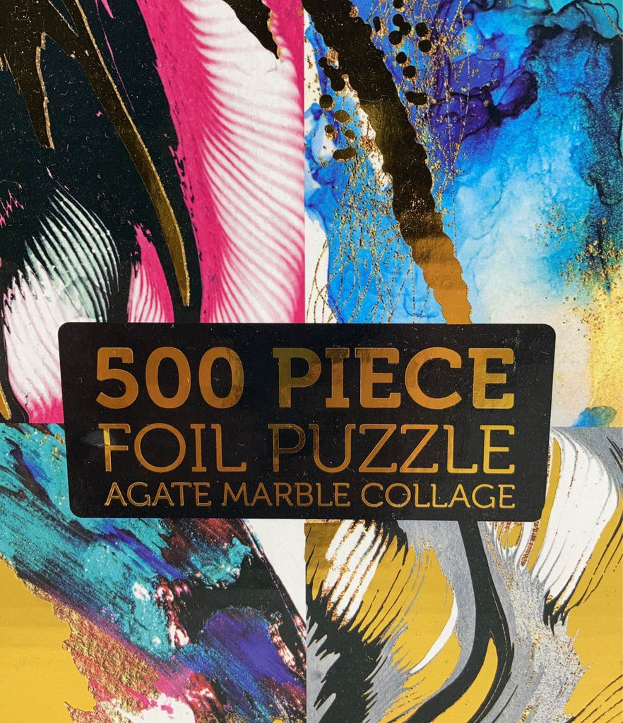 Anker Play Foil Jigsaw Puzzle, 500 Pieces, Agate Marble Collage