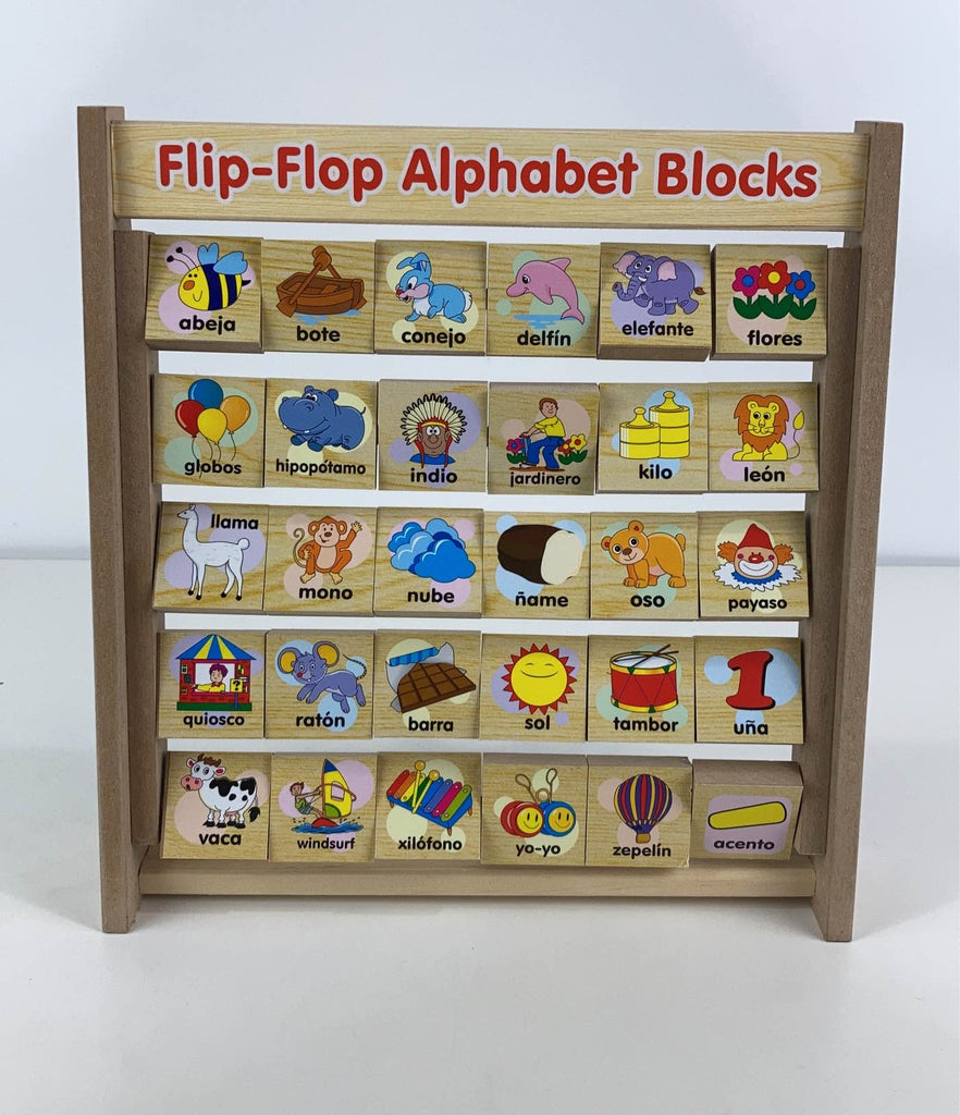 Flip-A-Block Alphabet Abacus, Spanish